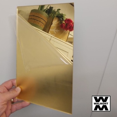 Gold Mirror Acrylic sheet - Walmont